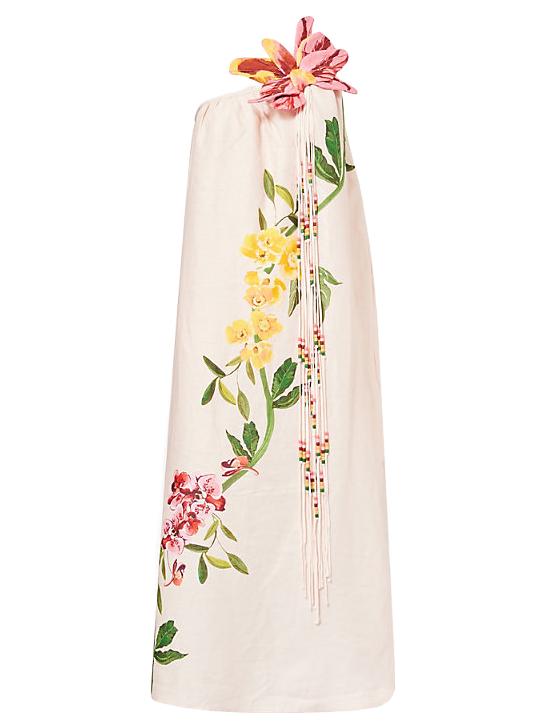 FARM RIO FARM RIO Garden Terrace Linen Maxi Dress